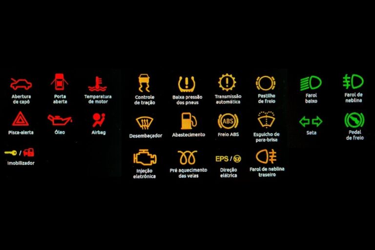 Veículo Símbolos no painel dos carros podem indicar falhas, necessidade ...